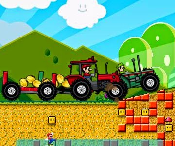 Mario conduce un tractor | Jocuri cu SUPER MARIO gratis!